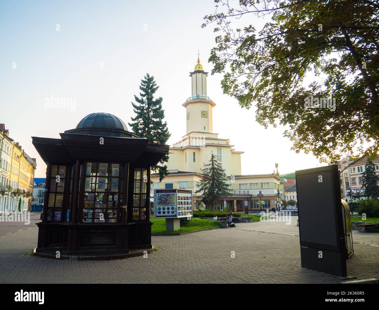 Ivano-Frankivsk, Ukraine - July, 2021: City Hall Building in the Art ...
