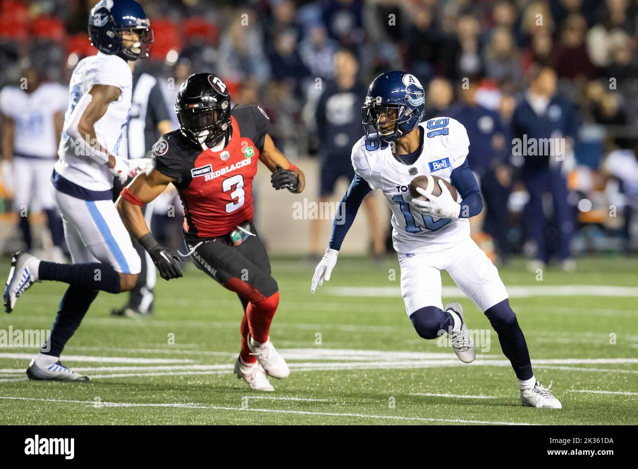 Ottawa, Canada. 24th Sep, 2022. Toronto Argonauts wide receiver Brandon ...