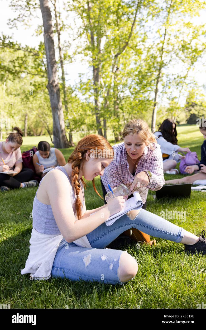 Technology teacher student candid hi-res stock photography and images ...