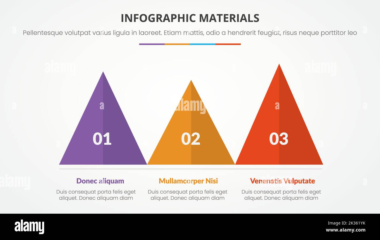 infographic slide presentation template with modern flat style color ...