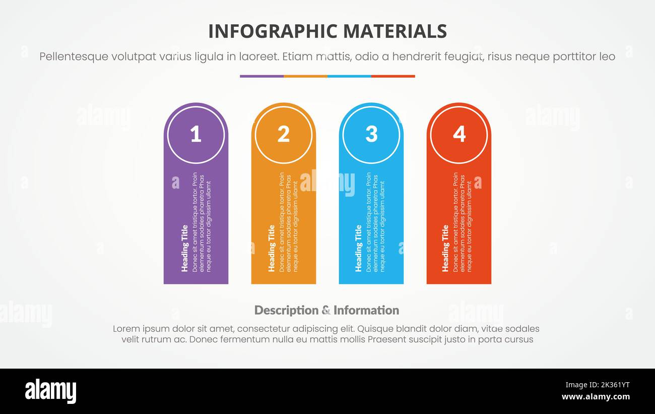 infographic slide presentation template with modern flat style color ...