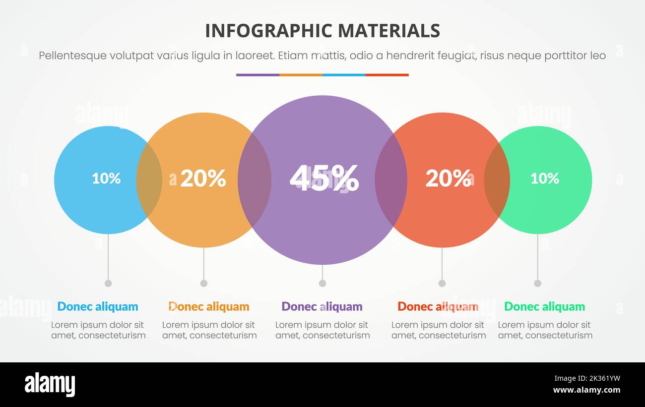 infographic slide presentation template with modern flat style color ...