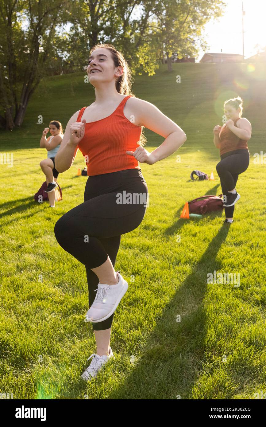Run running on the spot hi-res stock photography and images - Alamy