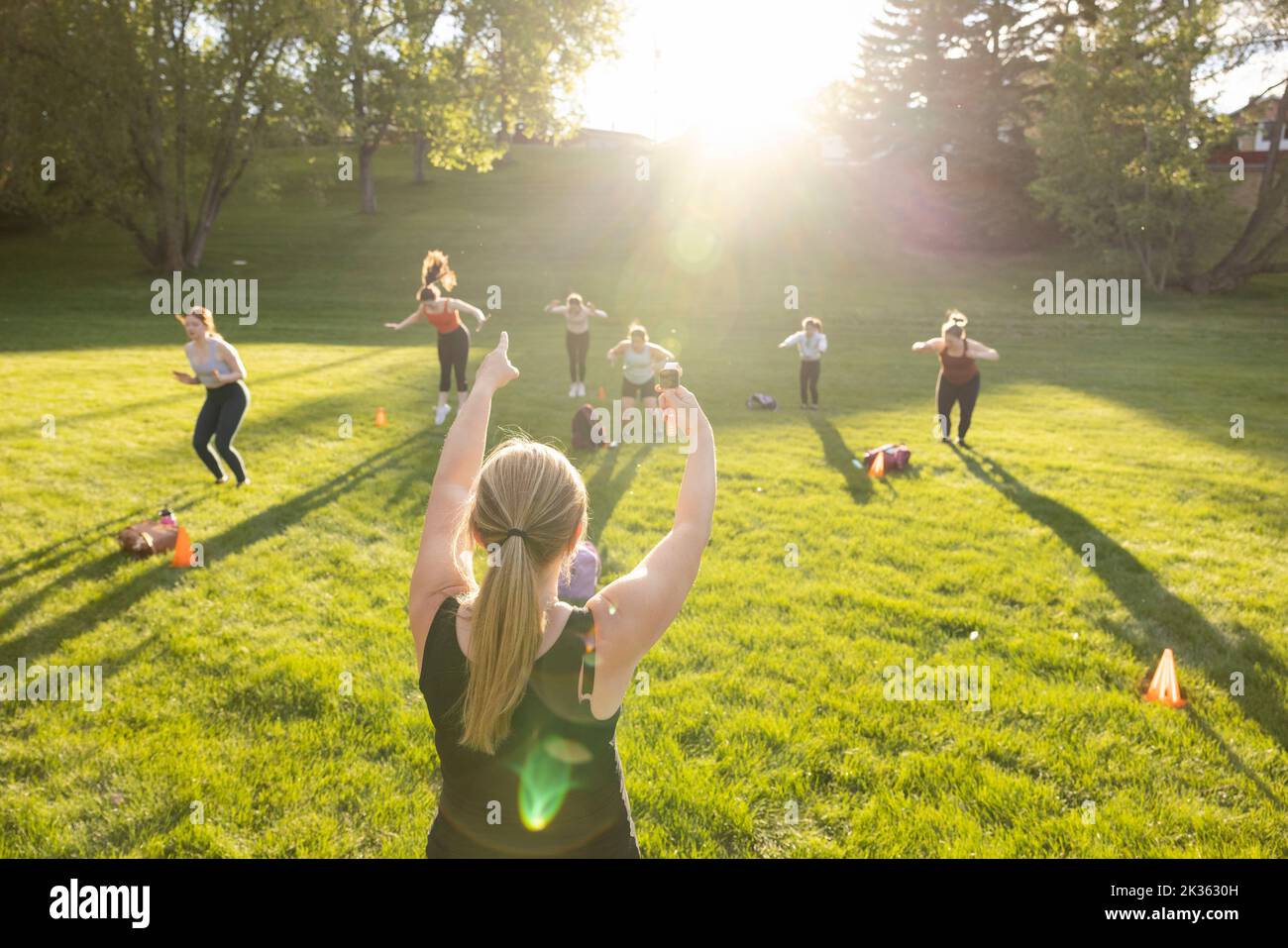 Female teacher in class hi-res stock photography and images - Alamy