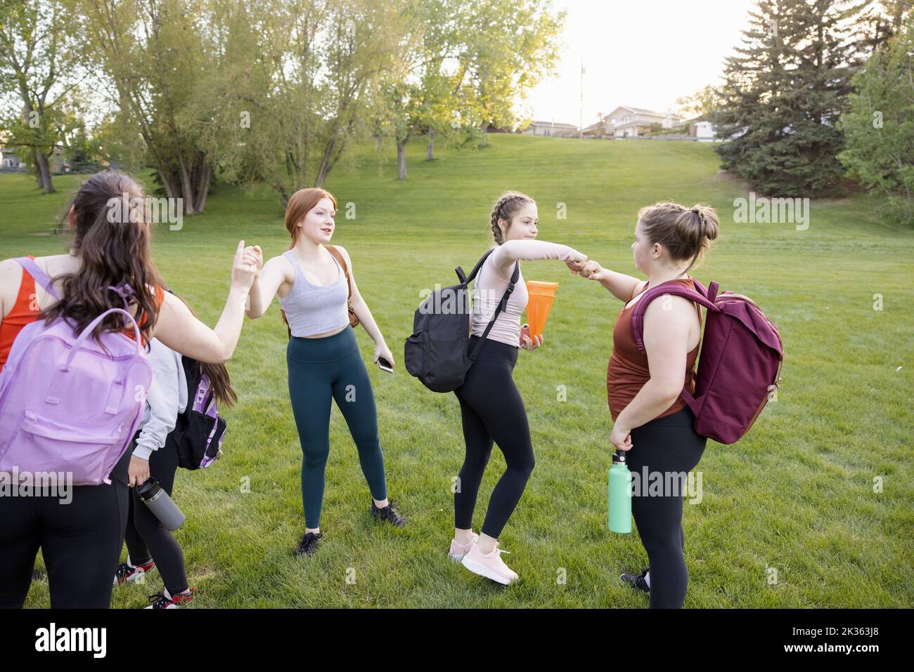 Bumping into friend hi-res stock photography and images - Alamy