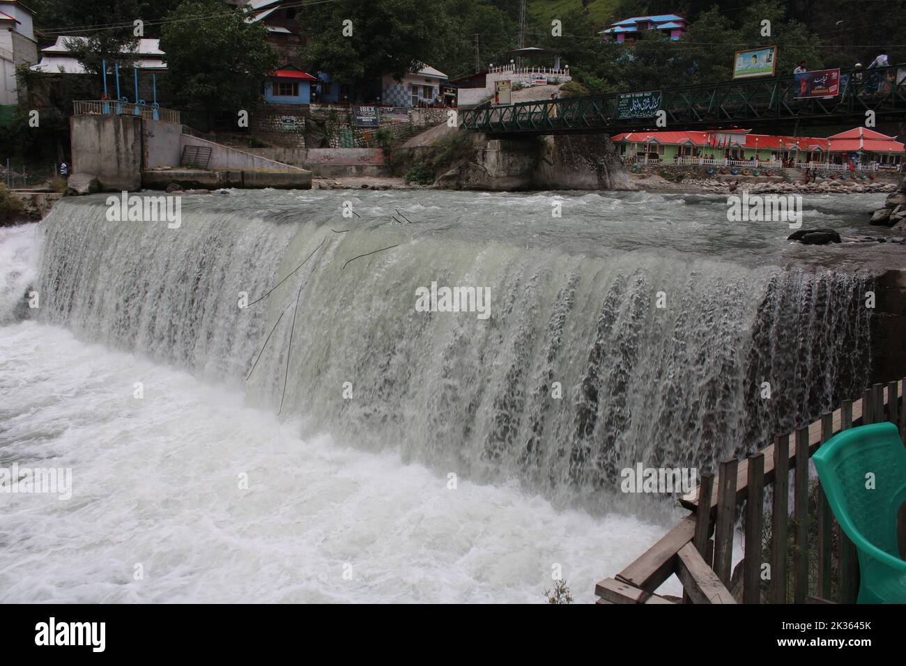 Beautiful view of Kutton waterfall, Neelum valley, Kashmir. Kutton ...