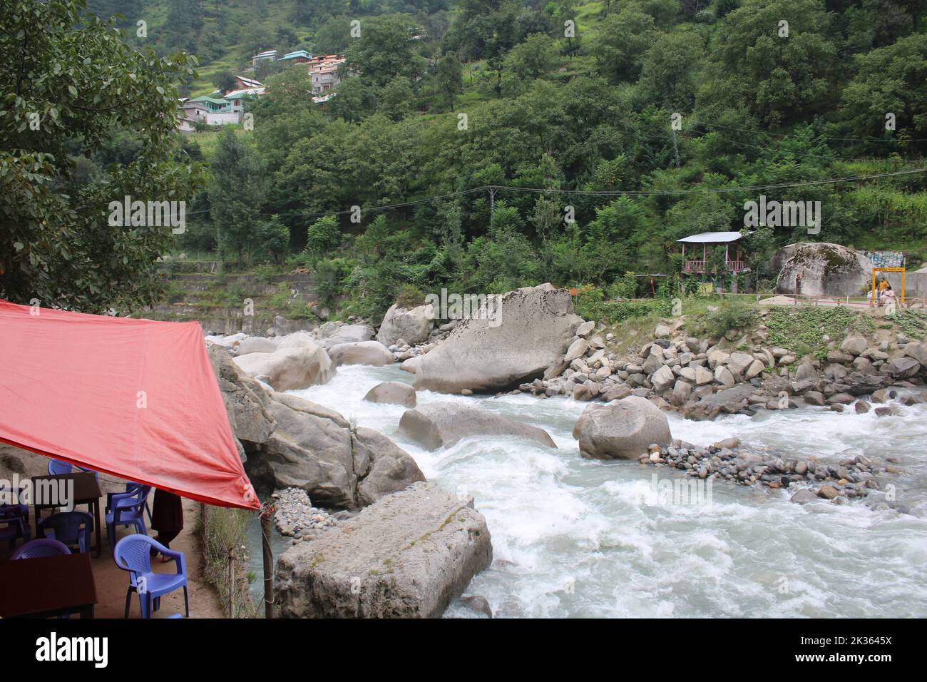 Beautiful view of Kutton waterfall, Neelum valley, Kashmir. Kutton ...