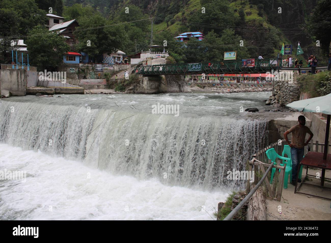 Beautiful view of Kutton waterfall, Neelum valley, Kashmir. Kutton ...