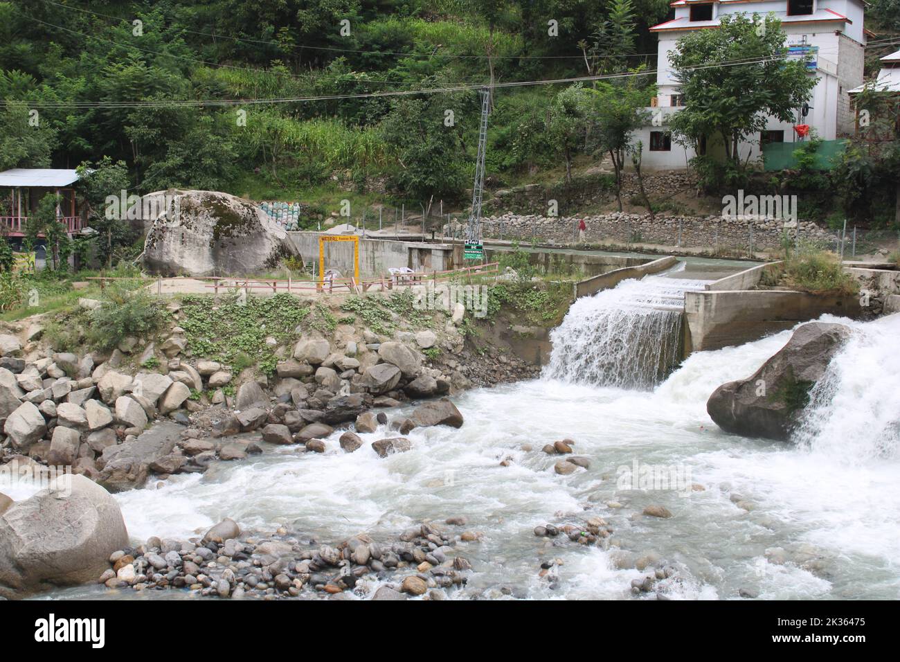 Beautiful view of Kutton waterfall, Neelum valley, Kashmir. Kutton ...