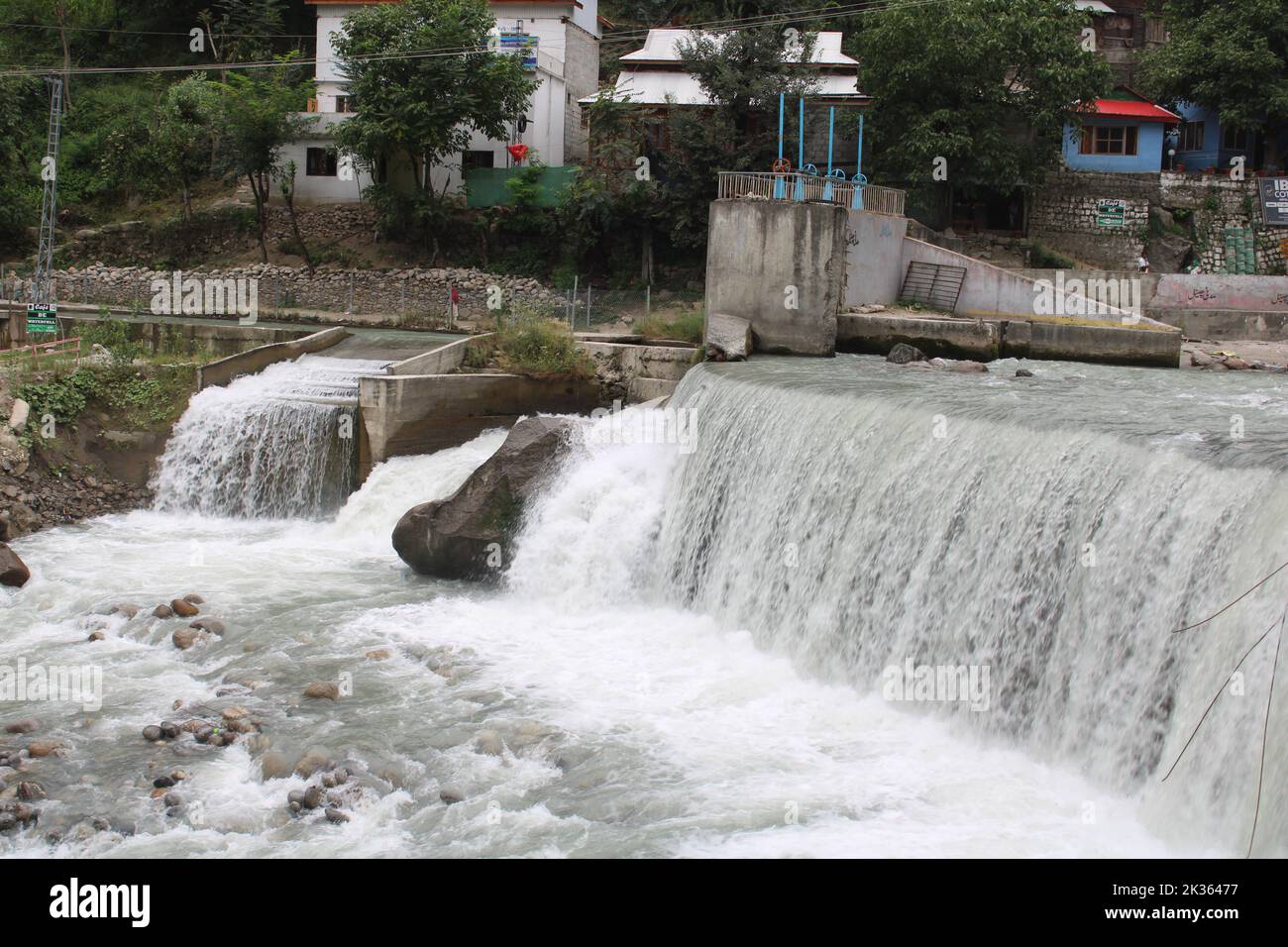 Beautiful view of Kutton waterfall, Neelum valley, Kashmir. Kutton ...