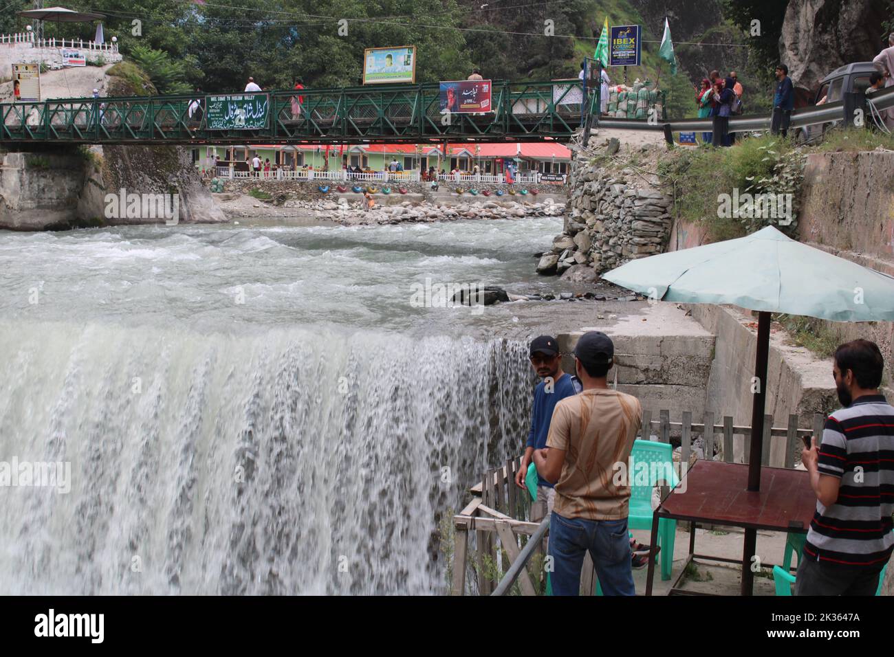 Beautiful view of Kutton waterfall, Neelum valley, Kashmir. Kutton ...