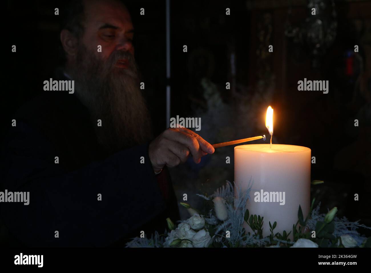 Orthodox priest, Greece Stock Photo - Alamy