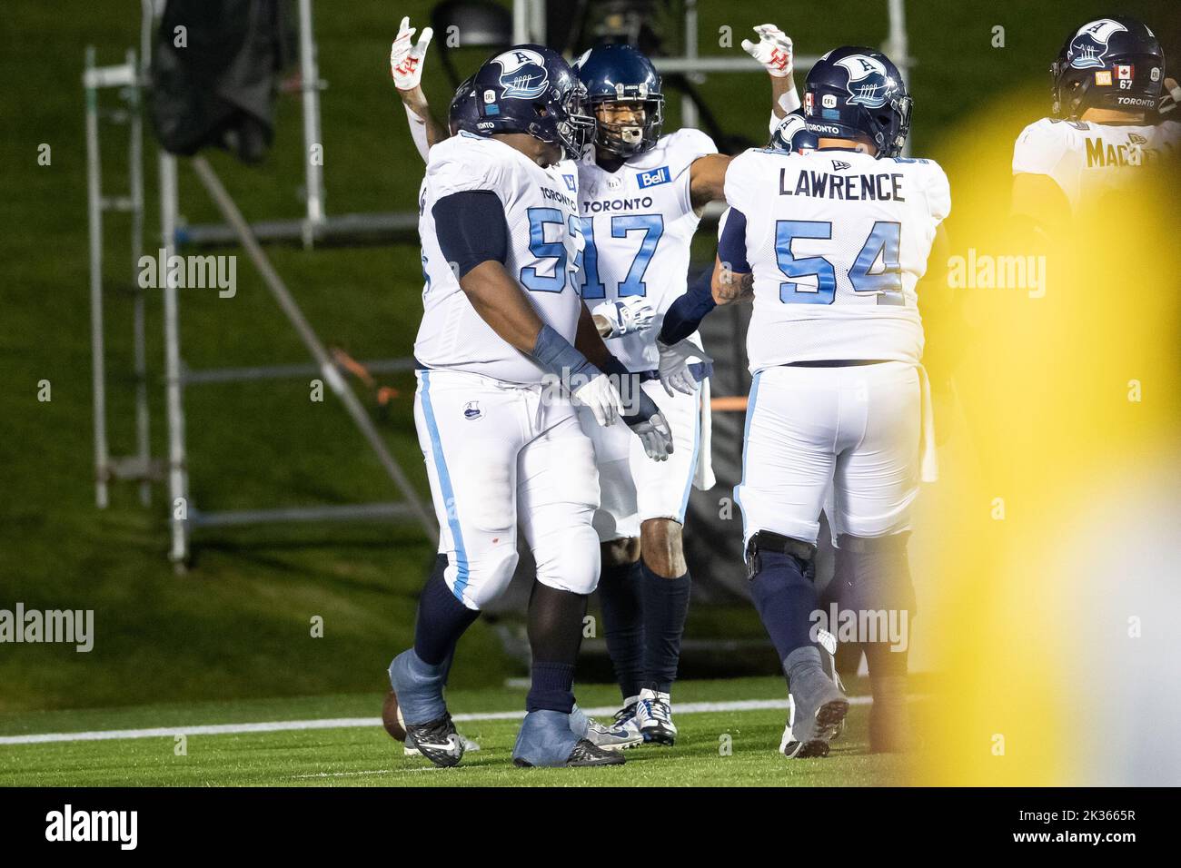 Ottawa, Canada. 24th Sep, 2022. Toronto Argonauts wide receiver ...