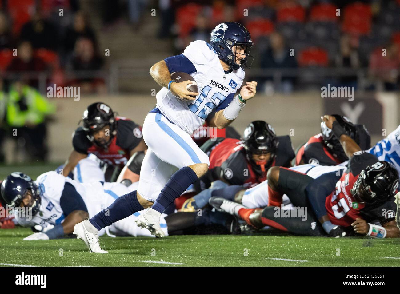 Ottawa, Canada. 24th Sep, 2022. Toronto Argonauts quarterback Chad ...