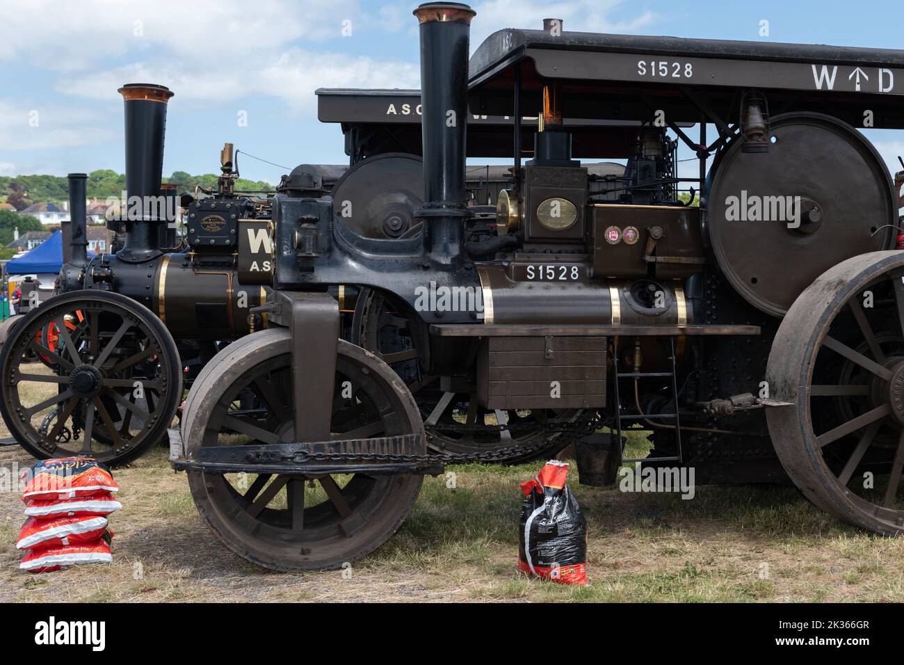 West Bay.Dorset.United Kingdom.June 12th 2022.A restored Aveling and ...