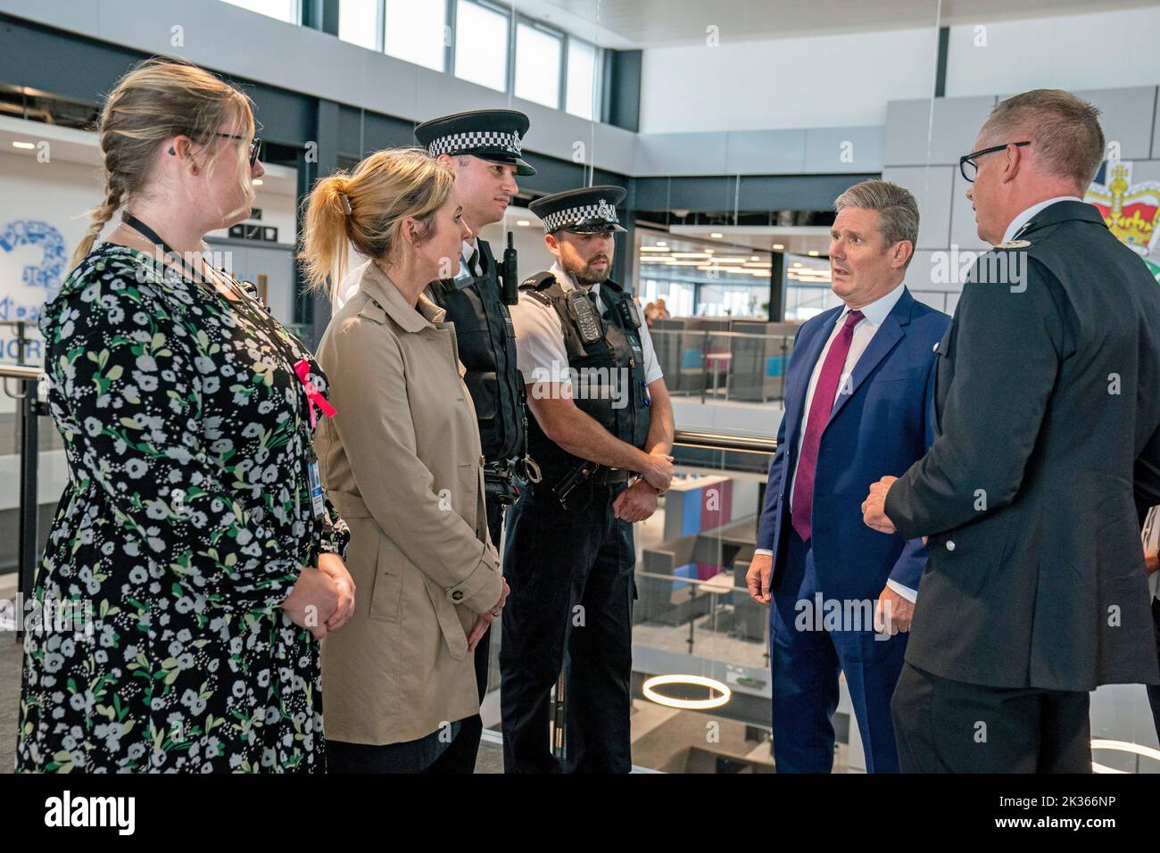Labour Party leader Sir Keir Starmer with Assistant Chief Constable ...