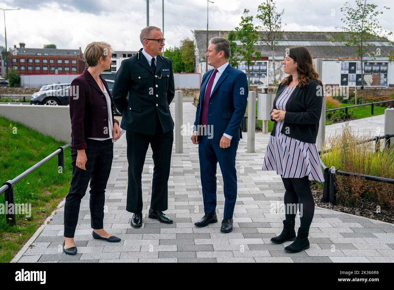 Labour Party leader Sir Keir Starmer and shadow home secretary, Yvette ...