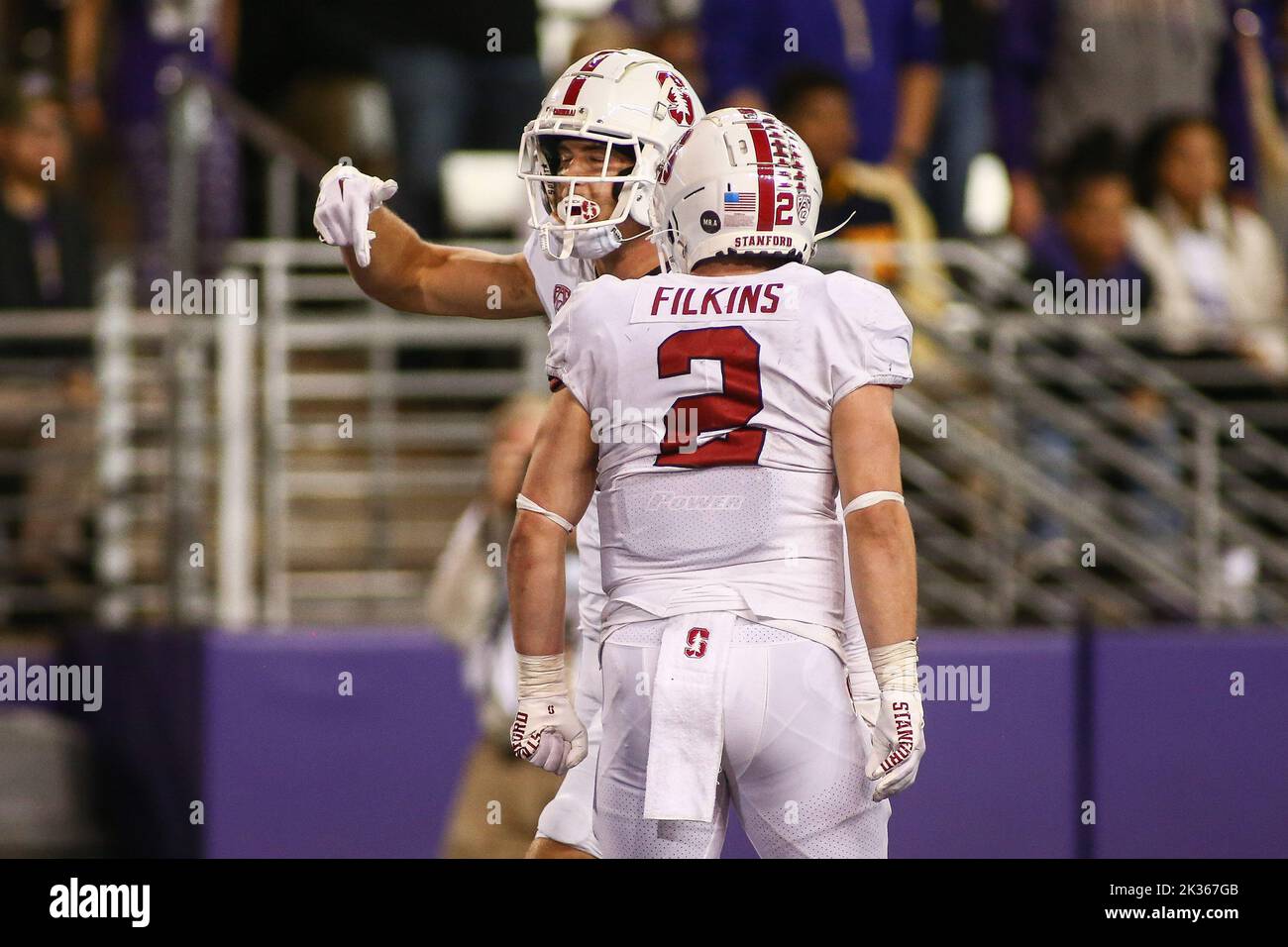 Seattle, WA, USA. 24th Sep, 2022. Stanford Cardinal wide receiver John ...