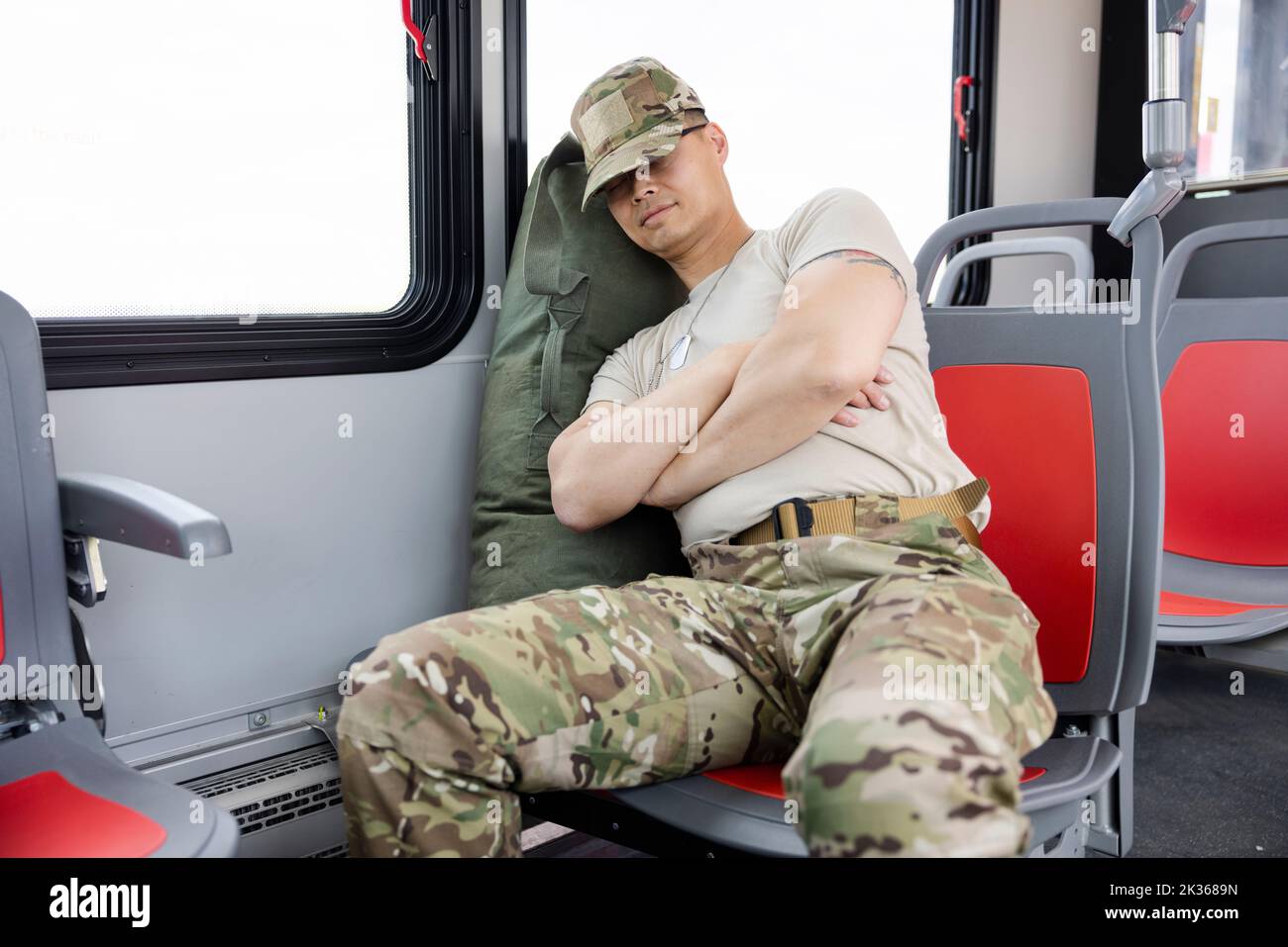 Bus passenger sleeping hi-res stock photography and images - Alamy