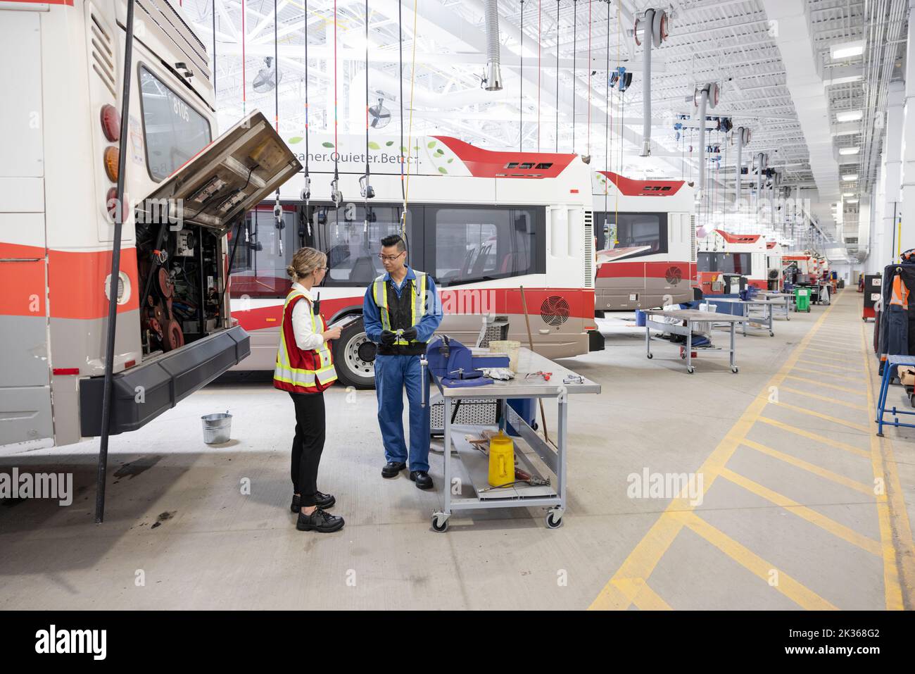 Fixing bus hi-res stock photography and images - Alamy