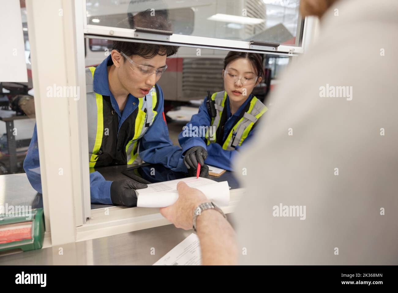Maintenance for a window hi-res stock photography and images - Alamy