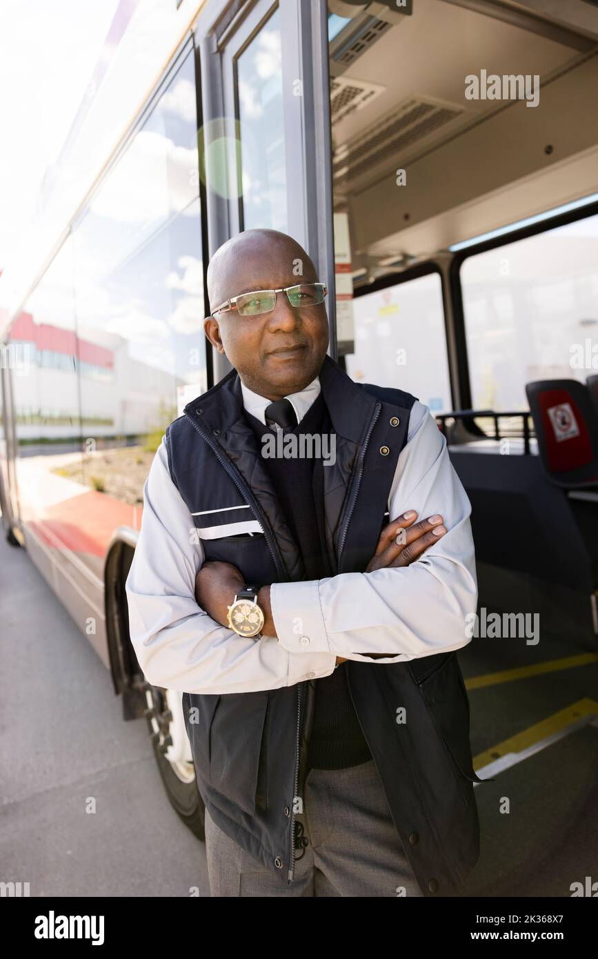 Driver standing hi-res stock photography and images - Alamy