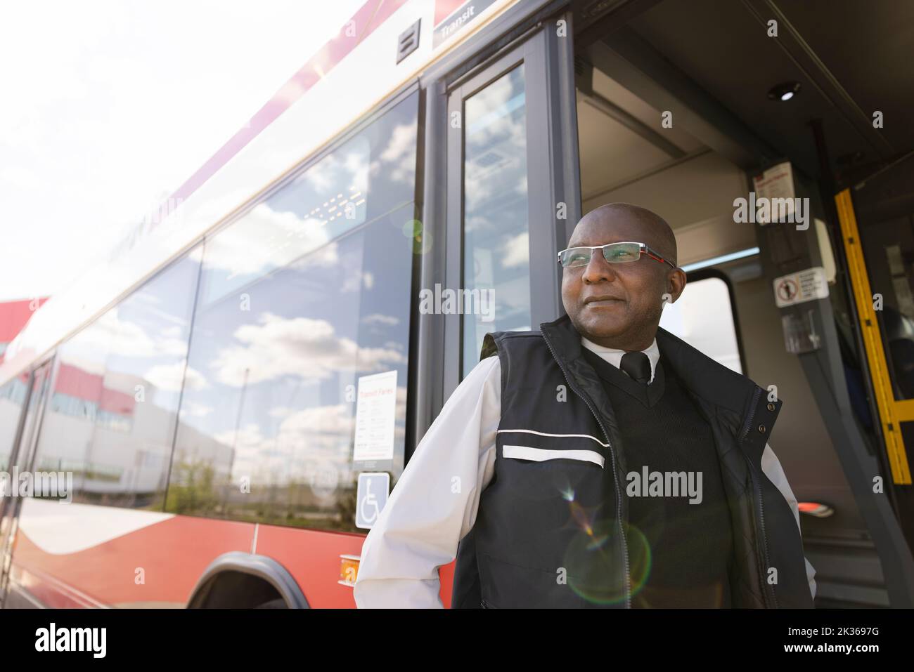 Driver standing hi-res stock photography and images - Alamy