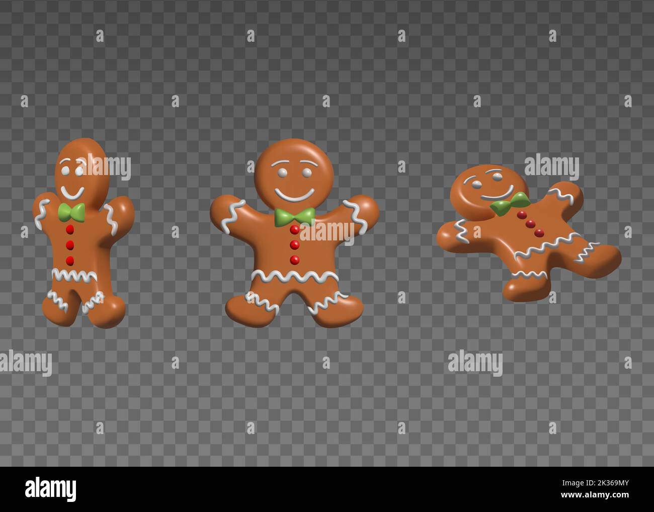 Isolated 3d gingerbread man vector Stock Vector Image & Art - Alamy