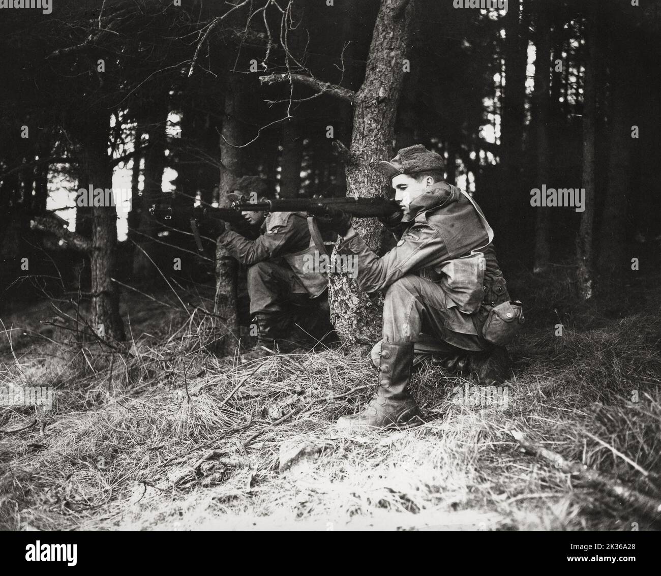 SP-4, Elvis Presley, Rock & Roll Singer, Simulates Firing His Rifle ...