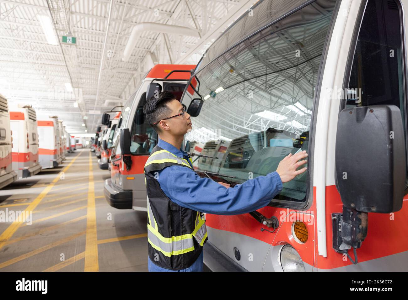 Adult male bus standing side view hi-res stock photography and images ...