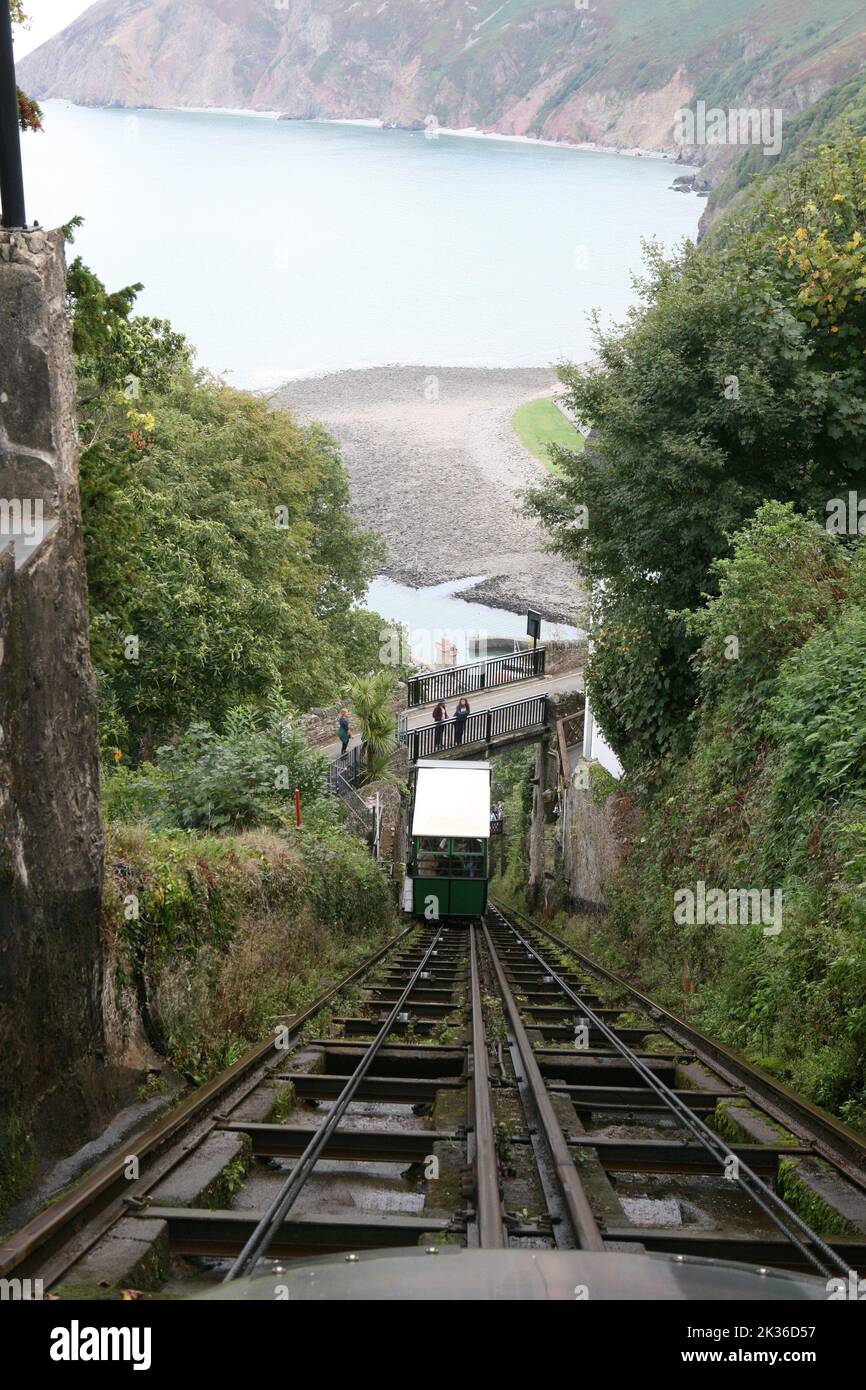 The Water-Powered Lynton & Lynmouth funicular Cliff Railway North Devon ...