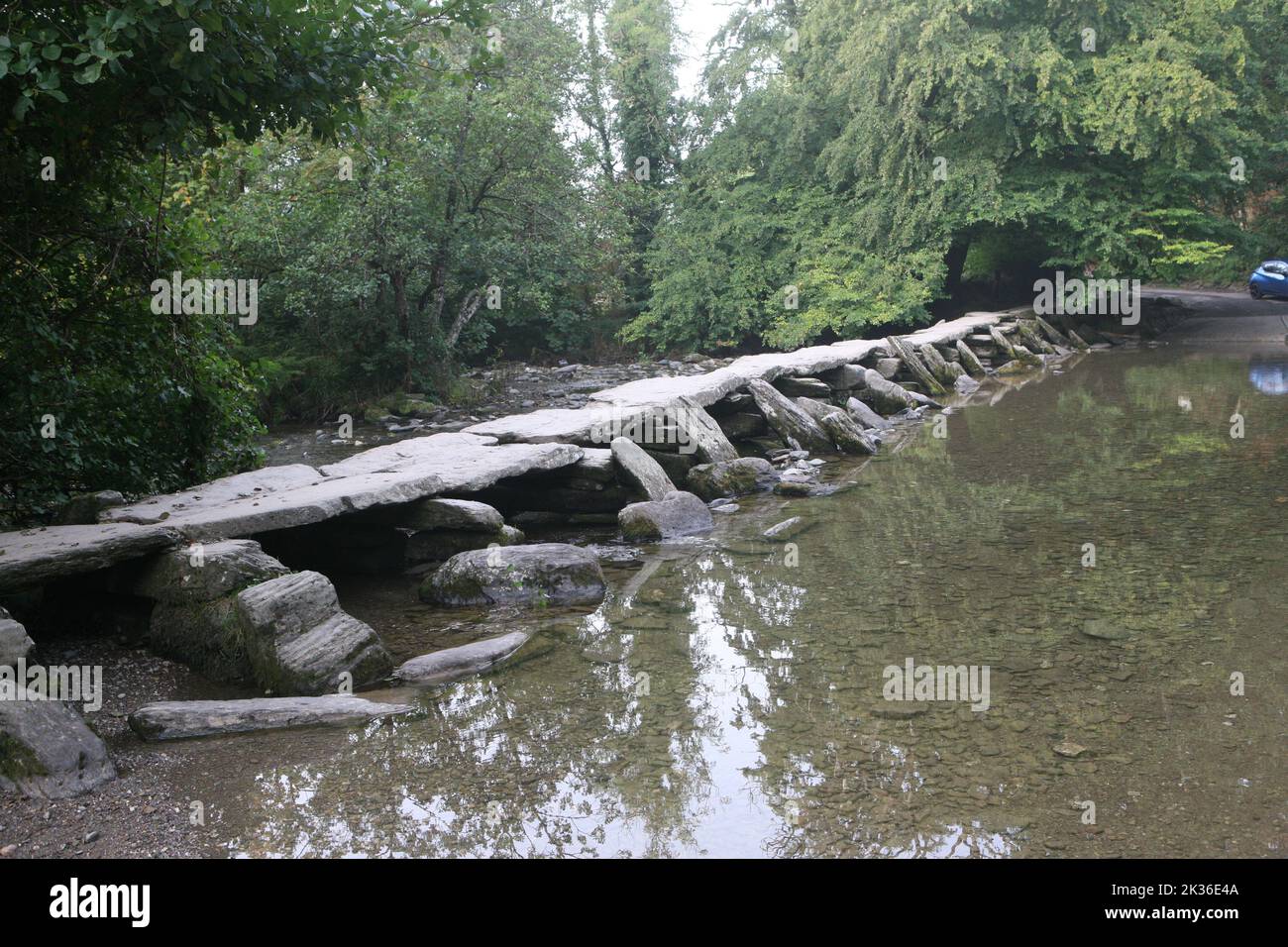 Tarr Steps Clapper bridge River Barle Exmoor Somerset UK circular walk ...