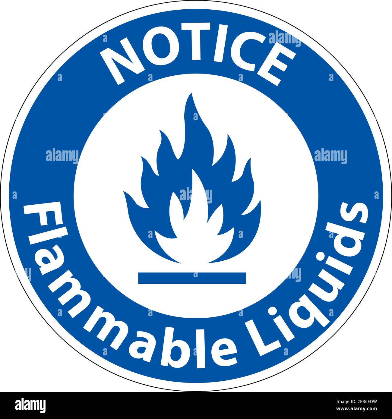 Notice Flammable Liquids Sign On White Background Stock Vector Image ...