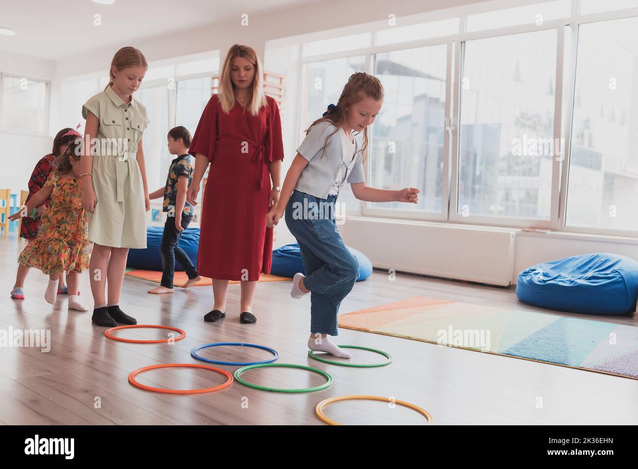 Group children disability playground hi-res stock photography and ...