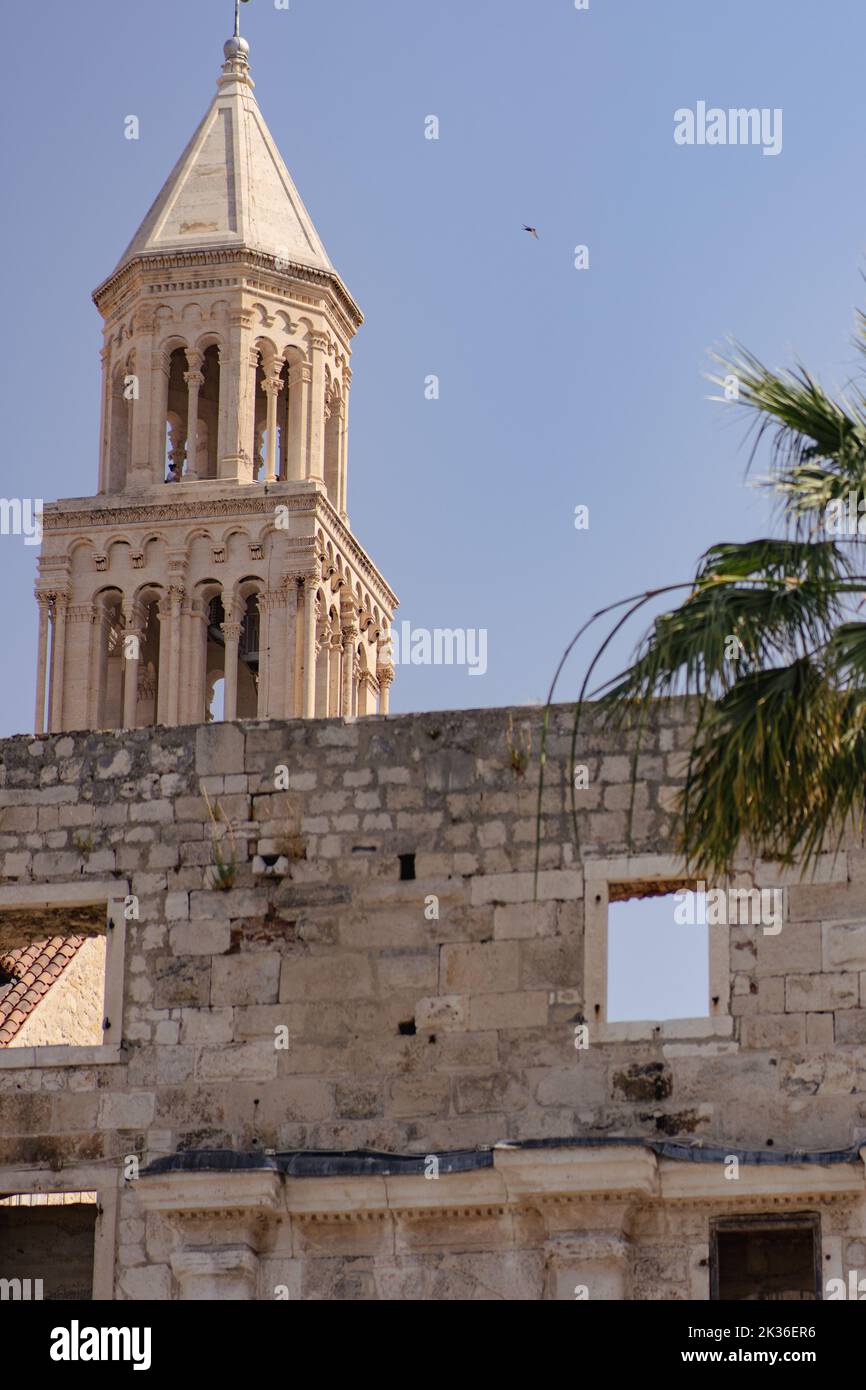 A vertical shot of the Cathedral of Saint Domnius in Split, Croatia ...