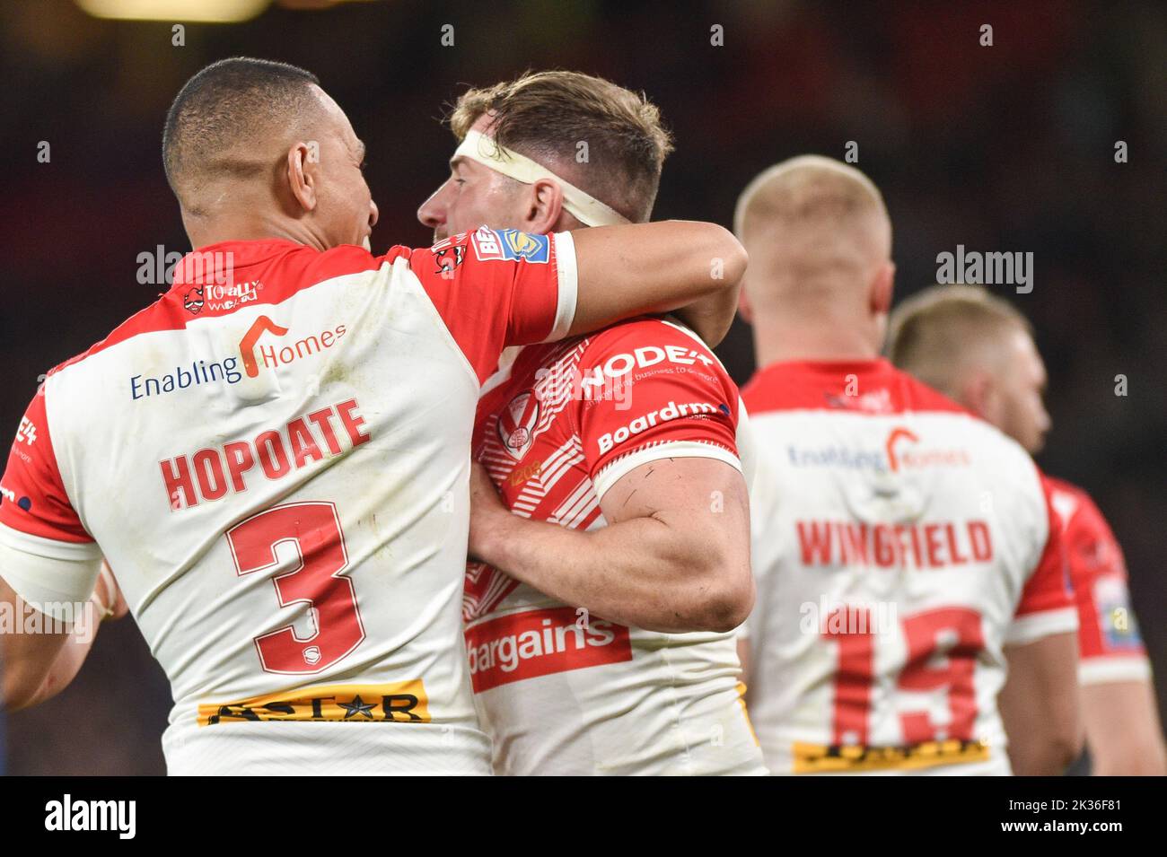 Manchester, England -24th September 2022 - Will Hopoate of St Helens ...
