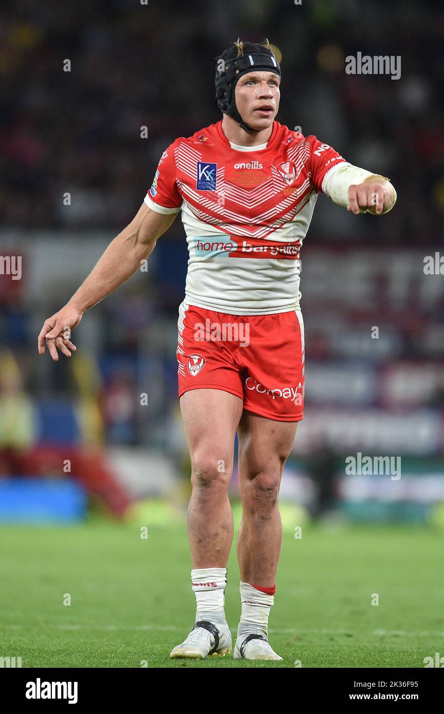 Manchester, England -24th September 2022 - Jonny Lomax of St Helens ...