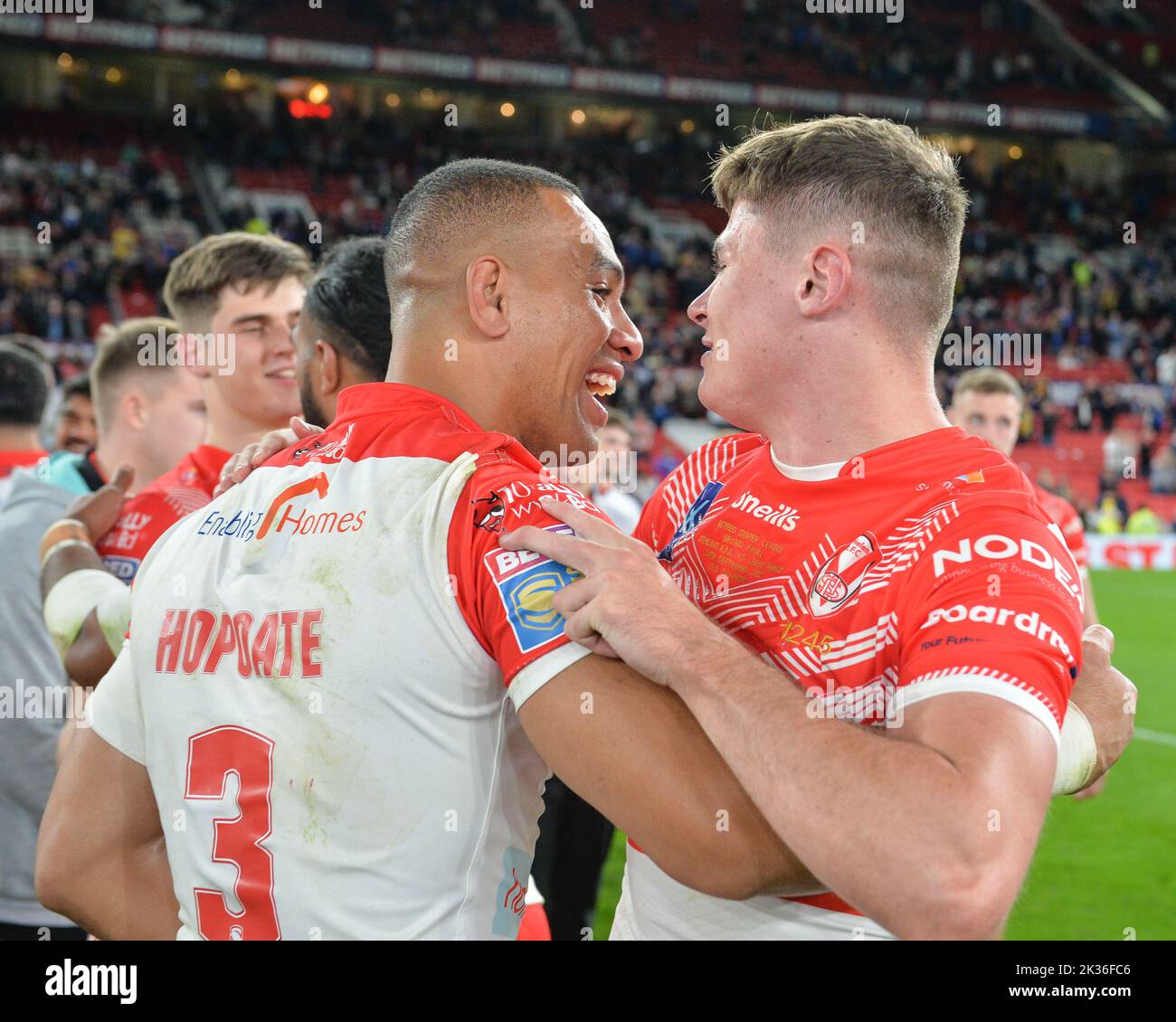Manchester, England -24th September 2022 - Will Hopoate of St Helens ...