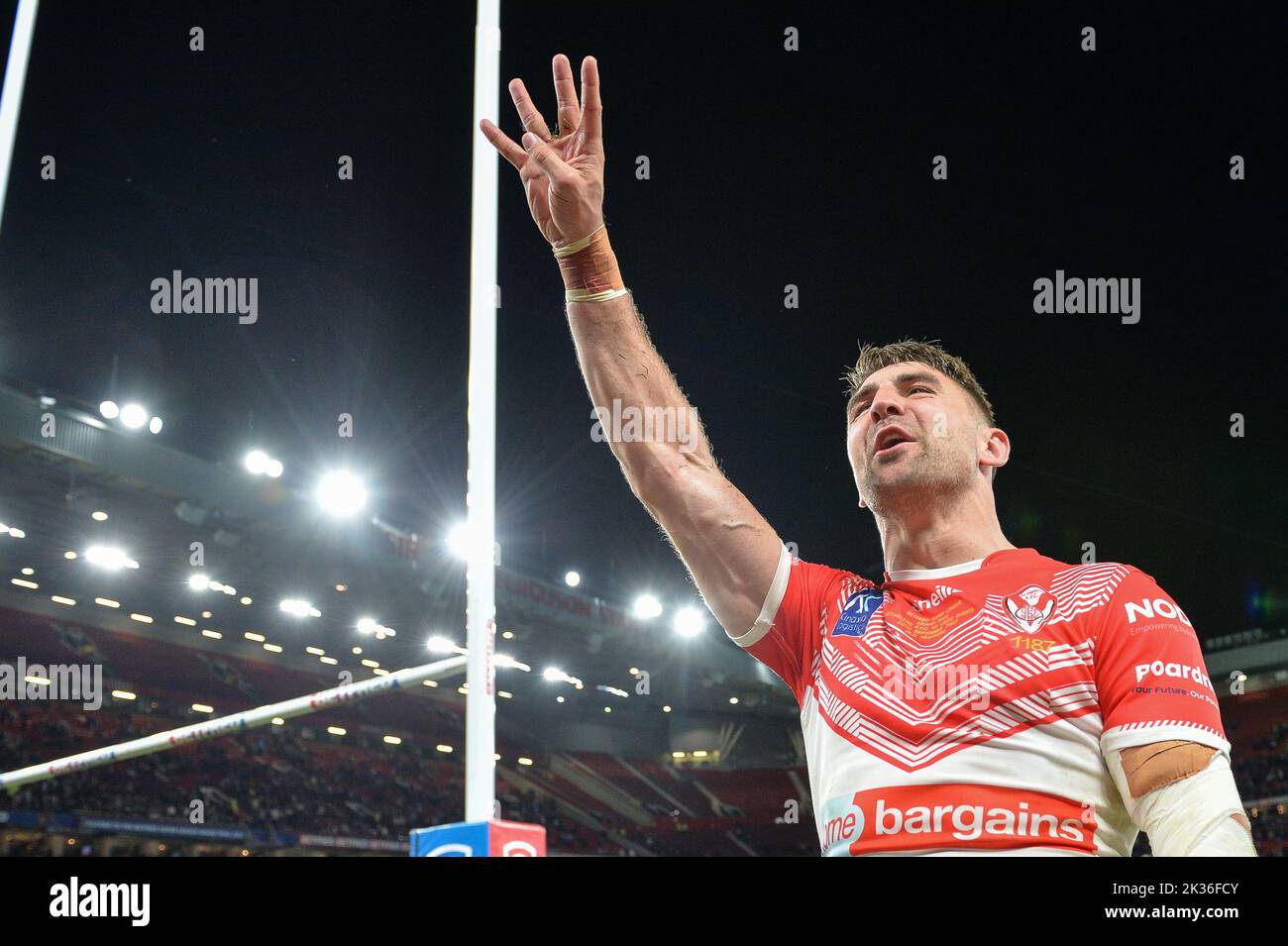 Manchester, England -24th September 2022 - Thomas Makinson of St Helens ...