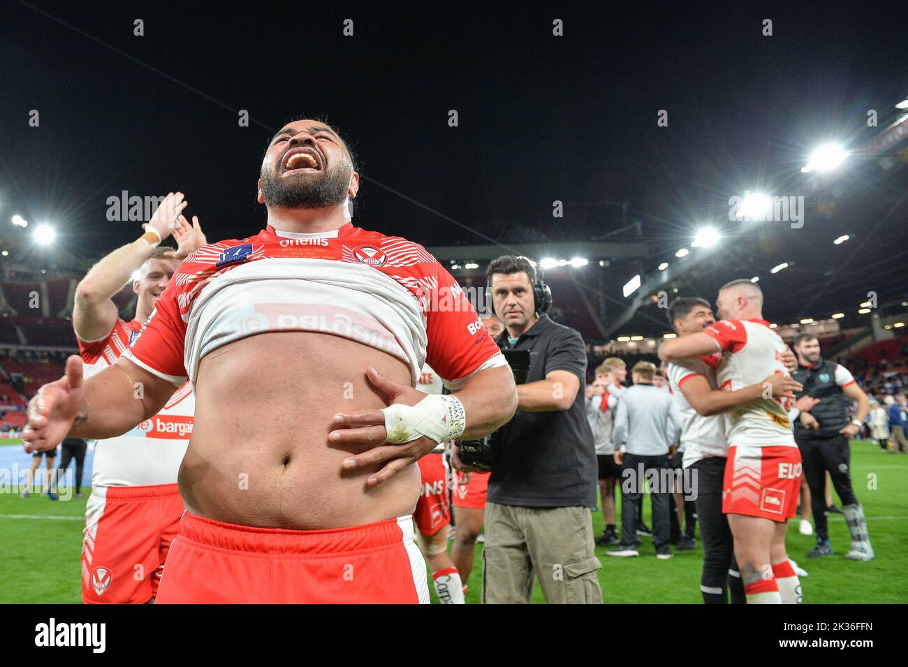 Manchester, England -24th September 2022 - Konrad Hurrell of St Helens ...