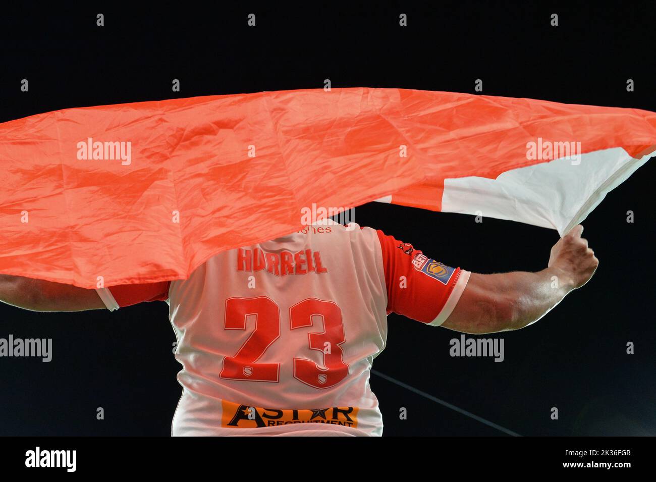 Leeds fans flag hi-res stock photography and images - Alamy