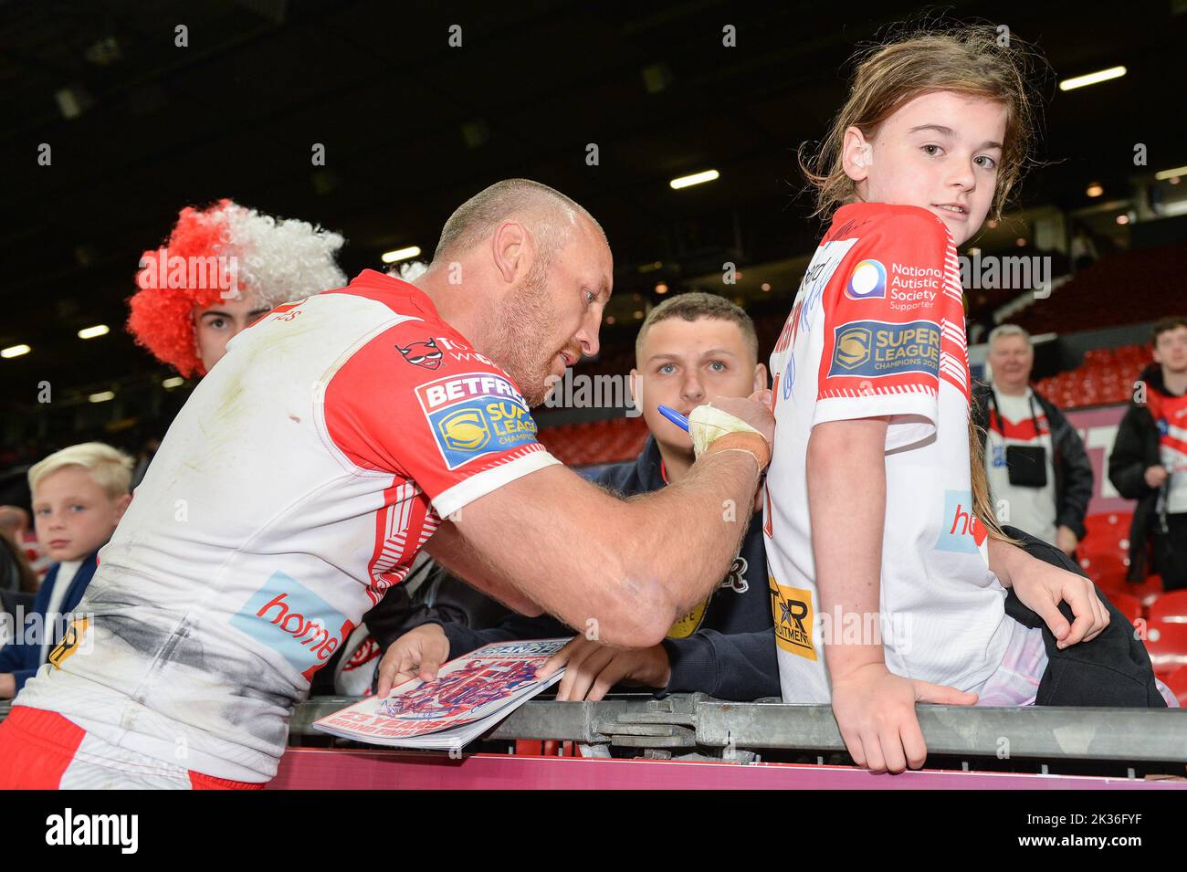 Manchester, England -24th September 2022 - James Roby of St Helens ...