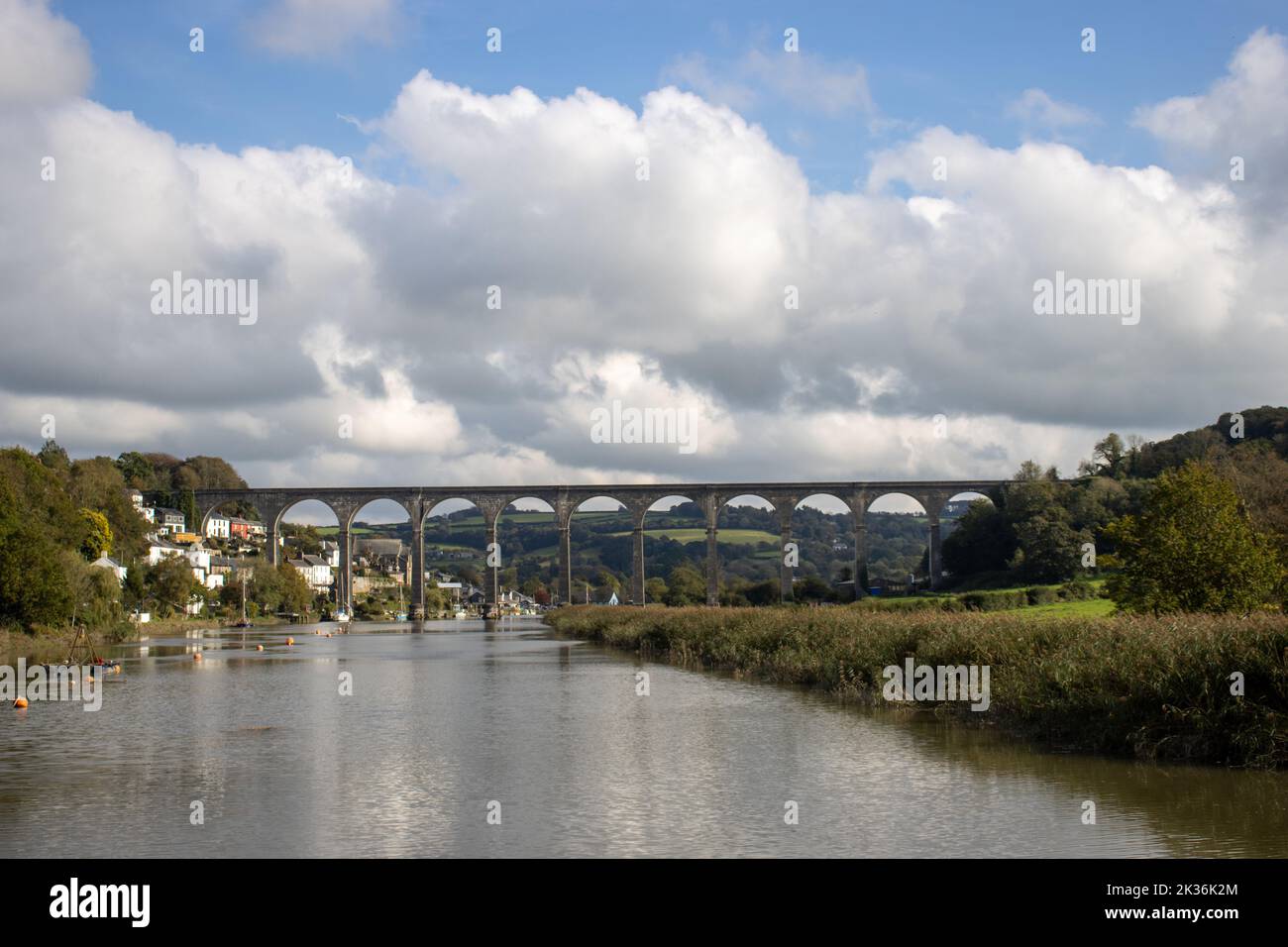 CALSTOCK, CORNWALL, UK - OCTOBER 16, 2021 the historic and famous ...