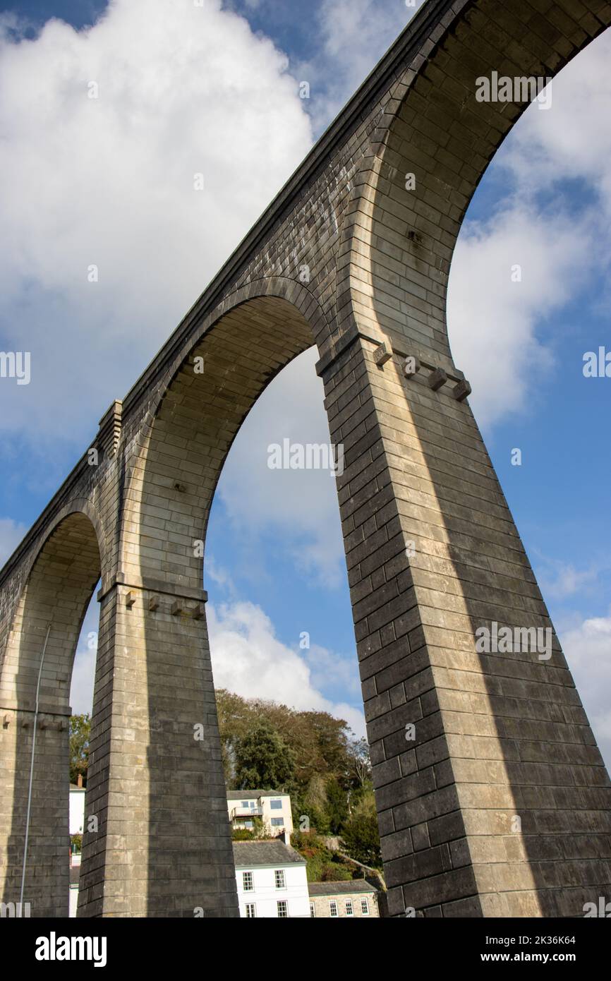 CALSTOCK, CORNWALL, UK - OCTOBER 16, 2021 the historic and famous ...