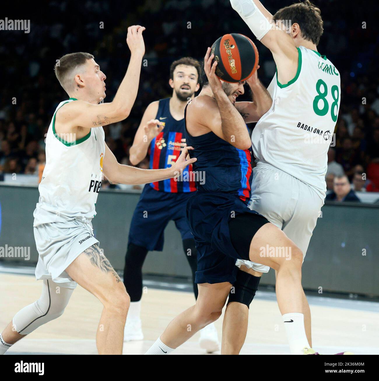 Semifinal of the Spanish Basketball Super Cup FC Barcelona vs Joventut ...