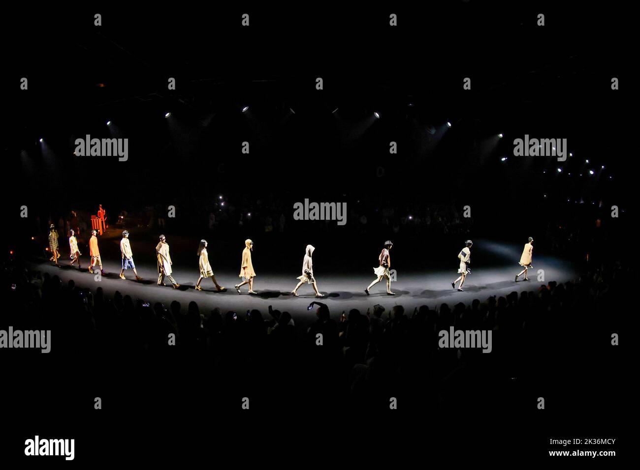 SHANGHAI, CHINA - SEPTEMBER 24, 2022 - Models walk the runway during ...