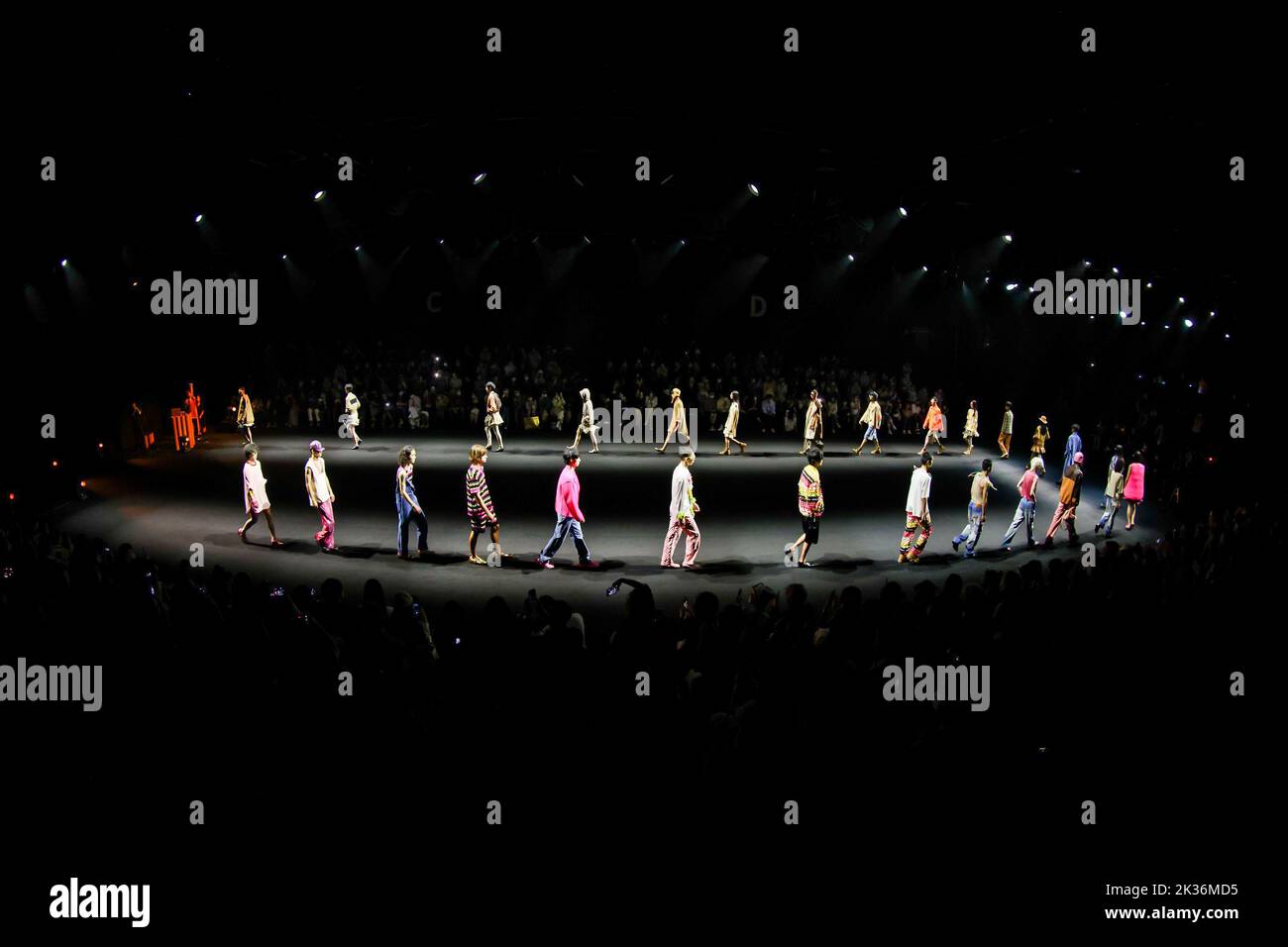 SHANGHAI, CHINA - SEPTEMBER 24, 2022 - Models walk the runway during ...