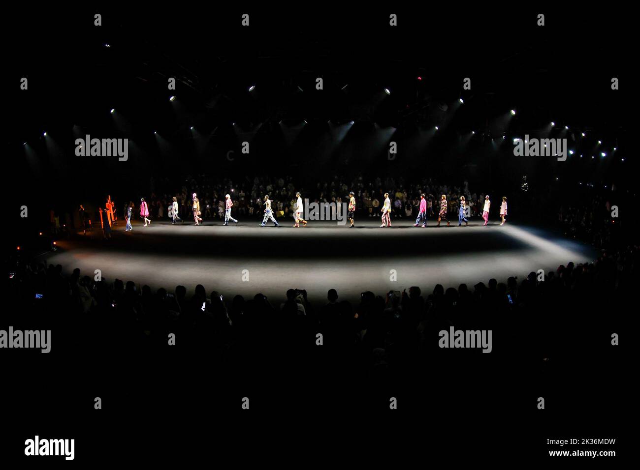 SHANGHAI, CHINA - SEPTEMBER 24, 2022 - Models walk the runway during ...
