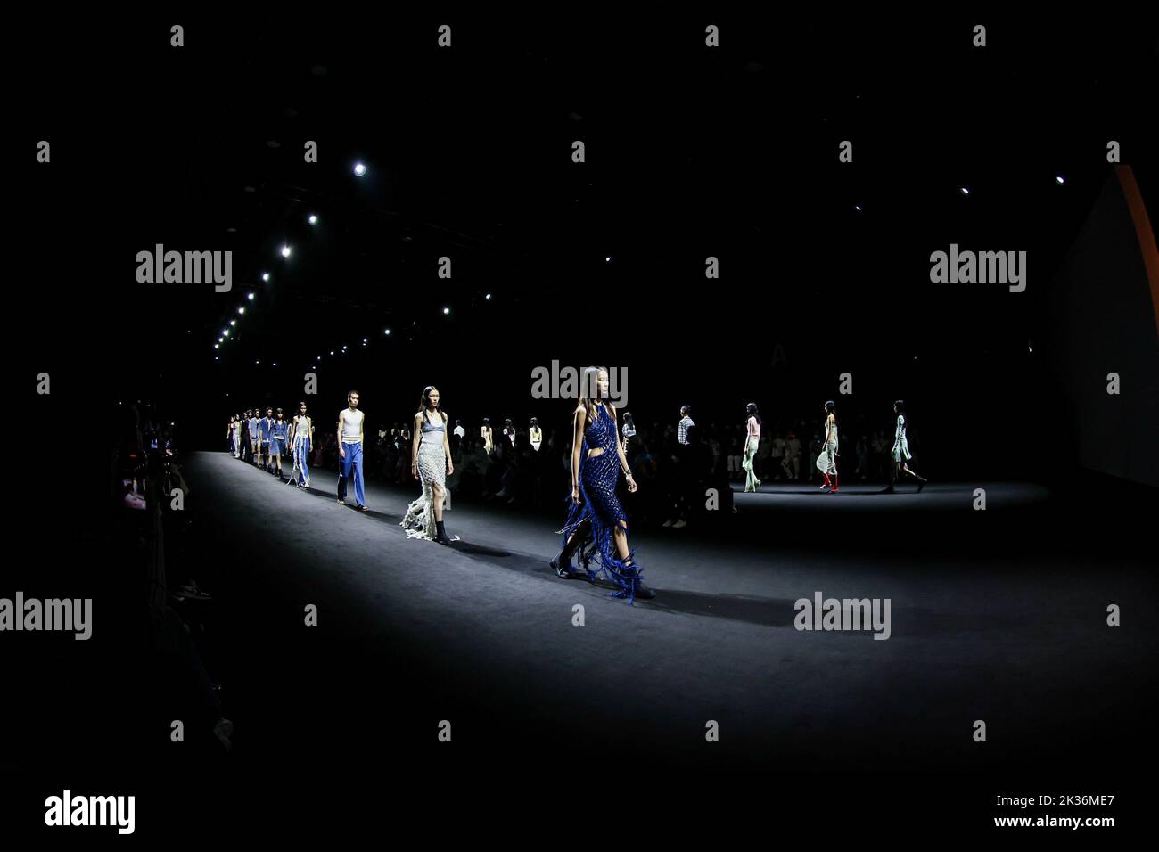 SHANGHAI, CHINA - SEPTEMBER 24, 2022 - Models walk the runway during ...