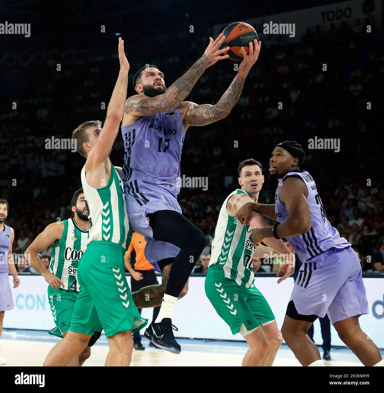 Semifinal of the Spanish Basketball Super Cup Real Madrid vs Betis at ...